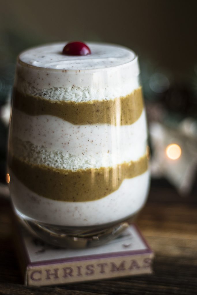 Gingerbread Egg Nog Parfait - Amber Approved
